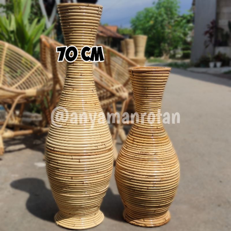 70cm Rattan Flower Vase/aesthetic Rattan Flower Vase | Shopee Malaysia