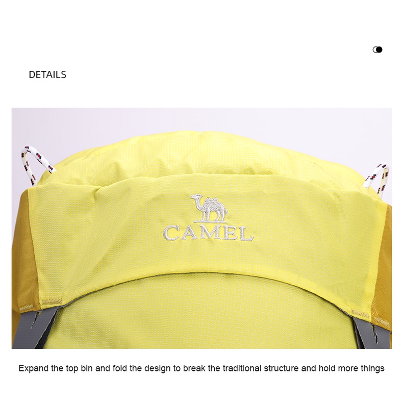 CAMEL CROWN Mountaineering bag 50L large capacity outdoor professional ...