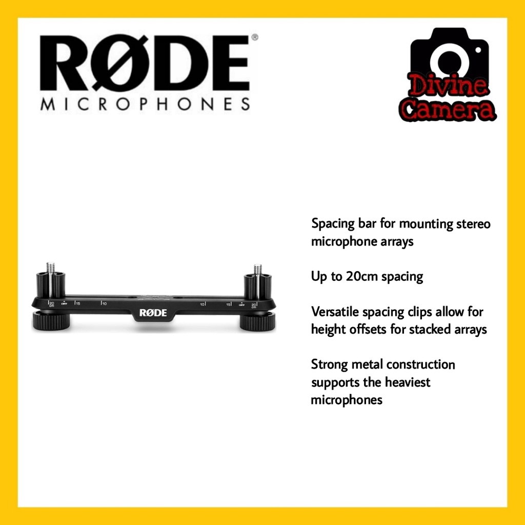 RODE Stereo Bar Stereo Microphone Spacing Bar | Shopee Malaysia