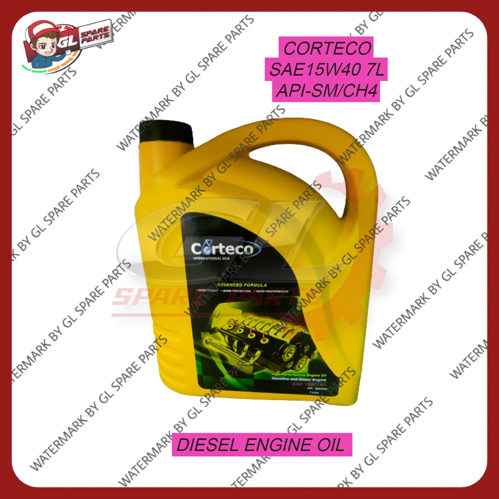CORTECO NOK ENGINE OIL SAE 15W40 API SM/CH4 7L (SEMI SYNTHETIC) DIESEL ...