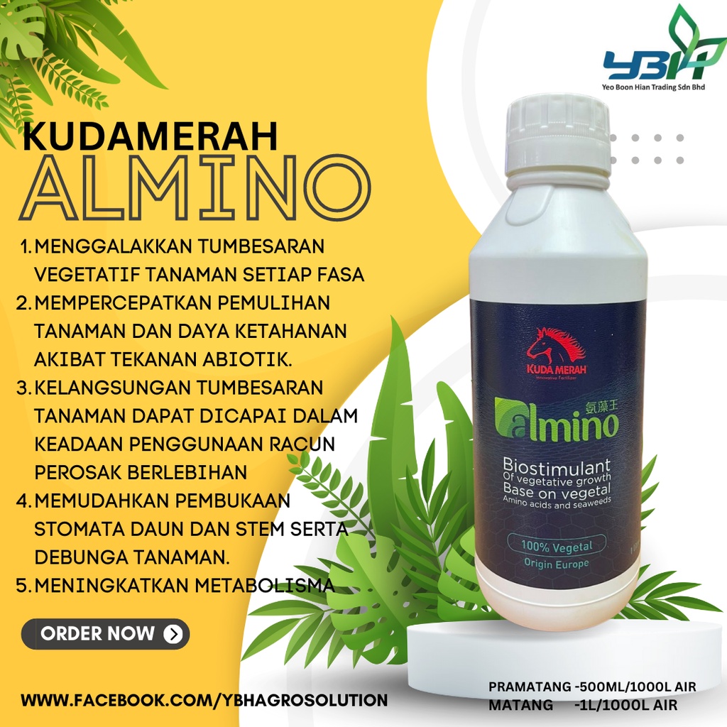 (Foliar) Almino Kuda Merah 1Liter | Shopee Malaysia