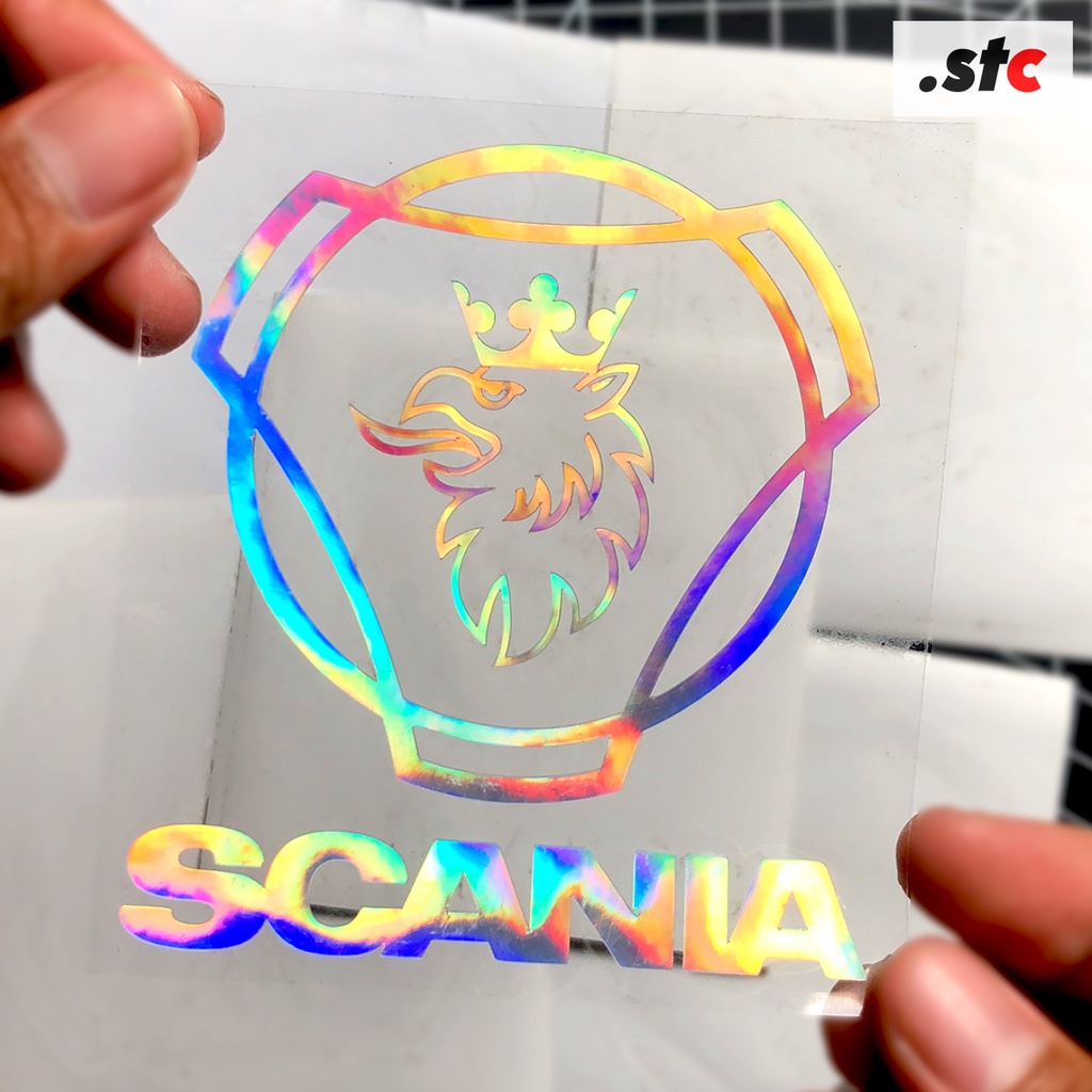 (Content Of 03) cutting Scania Logo Hologram Sticker Car Accessories ...