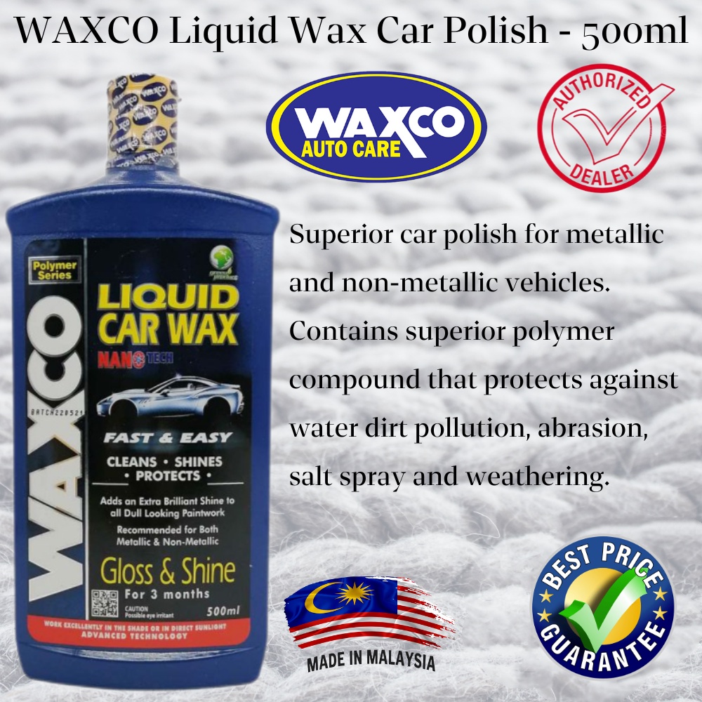 Waxco Liquid Car Wax Polish / Exterior Care - 500ml | Shopee Malaysia
