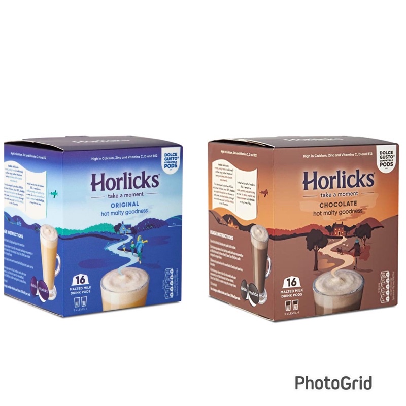 [UK] Horlicks Dolce Gusto 16 Pods (Original • Chocolate) Hot Malty ...