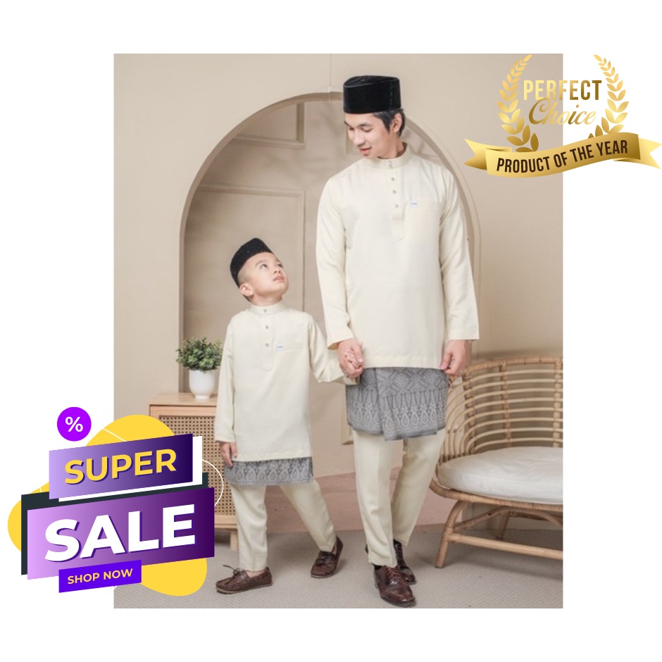 BAJU MELAYU SEDONDON | SET AYAH DAN ANAK | BAJU MELAYU SLIMFIT | BAJU ...