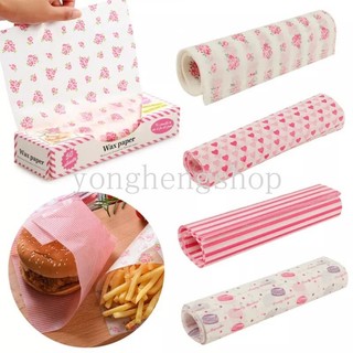 10/50pcs Wax Paper Food Wrapper Grease Papers Bread Sandwich Burger ...