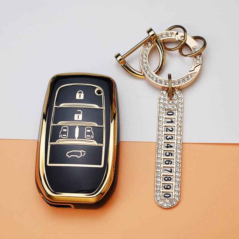 5 Buttons Car Smart Key Case Cover For Toyota Alphard VELLFIRE 2012 ...