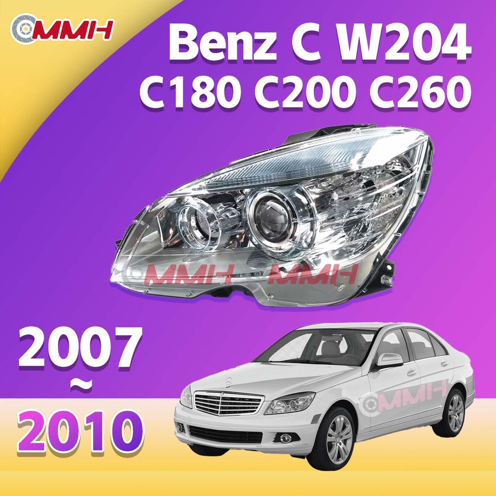 Mercedes Benz C W204 2007-2010 C180 C200 C220 C260 C280 C300 W204 Headlamp Headlight Head lamp ...
