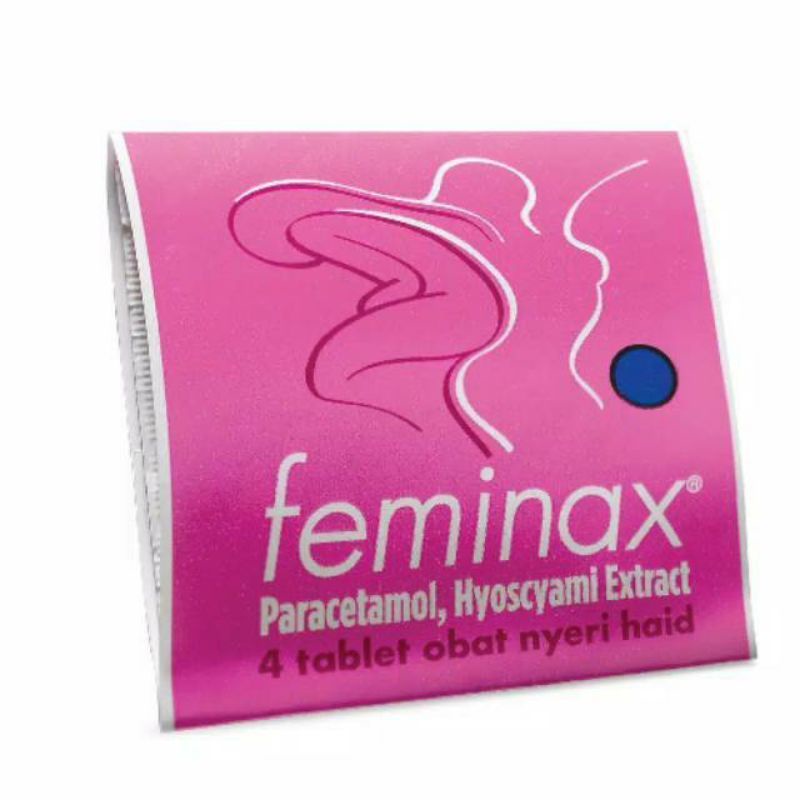 Feminax - reduces pain during menstruation (1 strip - 4 tablets ...