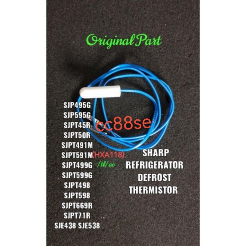 SHARP REFRIGERATOR DEFROST THERMISTOR DEFROST SENSOR ORIGINAL PART ... SHARP REFRIGERATOR DEFROST THERMISTOR DEFROST SENSOR ORIGINAL PART ...