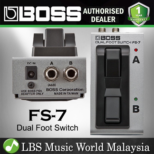 Boss FS-7 Dual Footswitch With Switchable Polarity and Momentary ...