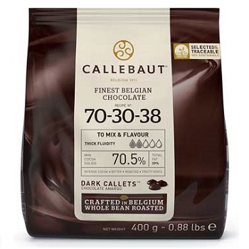 [Repack] Callebaut 70-30-38 70.5% Dark Couverture Chocolate Callets ...