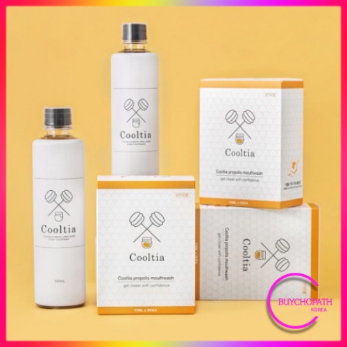 [Cooltia] Gargle Propolis Mouthwash 500ml, Stick Gargle 1 box (30p ...