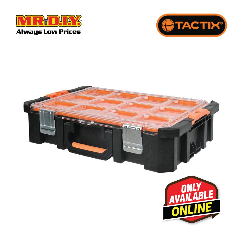 TACTIX Top Organizer Durable ABS Tools Box (52 X 36cm) | Shopee Malaysia