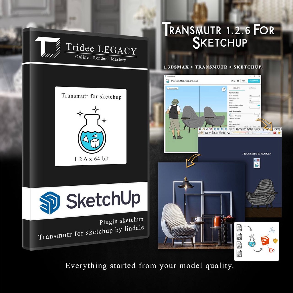 [NEW SPECIAL] Sketchup Plugin-Transmutr 1.2.11 x64bit | Shopee Malaysia