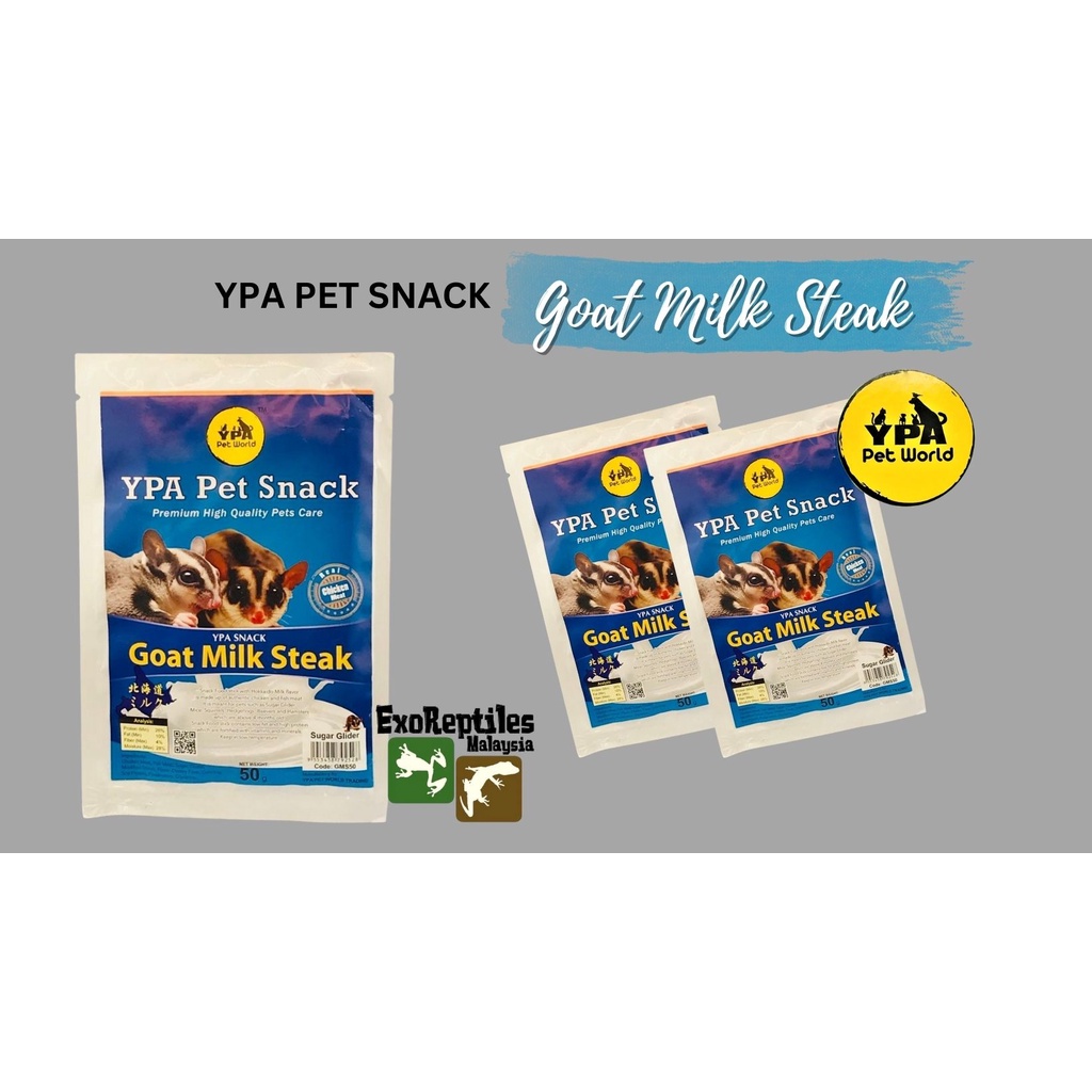YPA SUGAR GLIDER GOAT MILK STEAK SNACK 50g (1 pack) | Shopee Malaysia