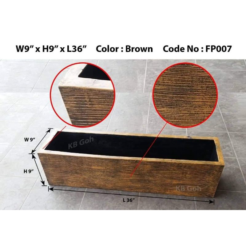 Fiberglass planter box | Shopee Malaysia