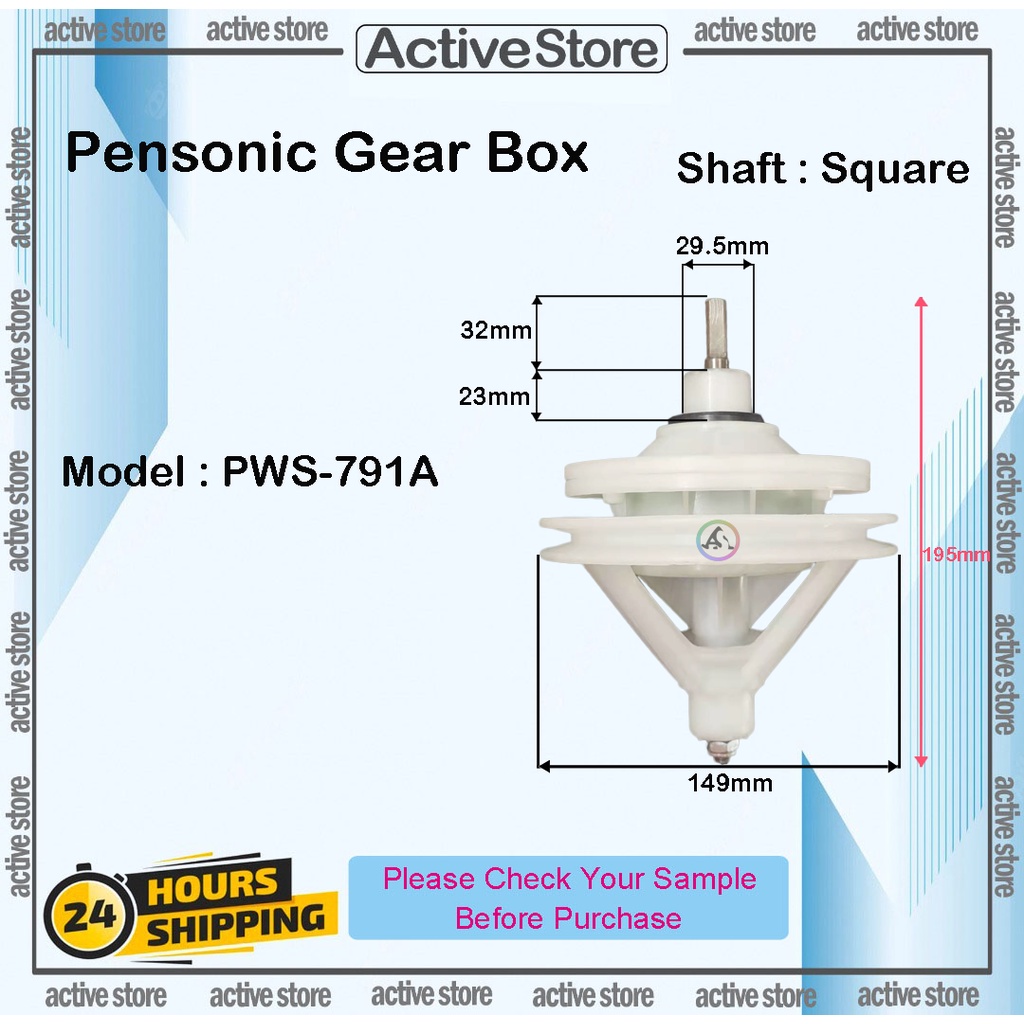 Pensonic Washing Machine Semi Auto Gear Box PWS-791A | Shopee Malaysia