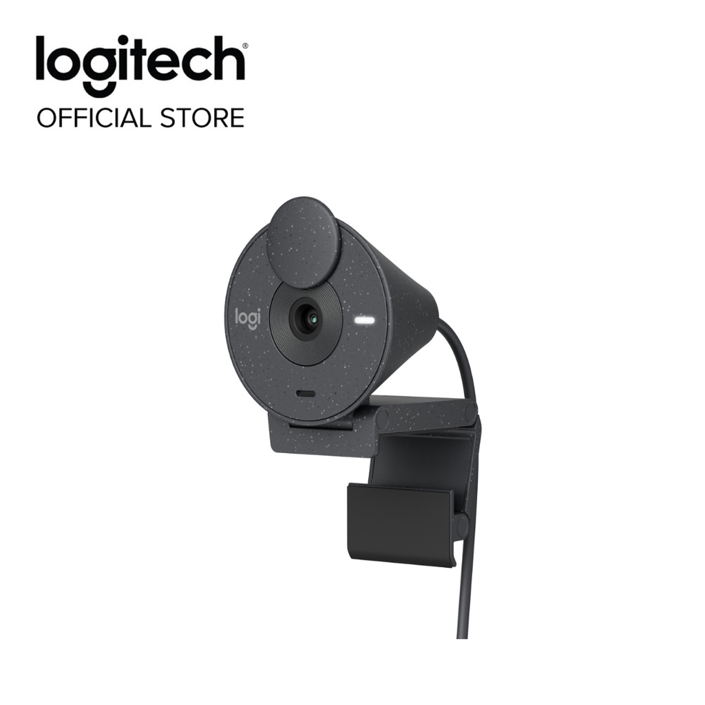 Logitech Brio 300 Full HD Webcam with Privacy Shutter, Noise Reduction ...