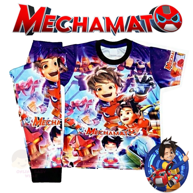Kids Full Print MECHA Microfiber Pajamas - Random Color (2-6Y) Pajamas ...