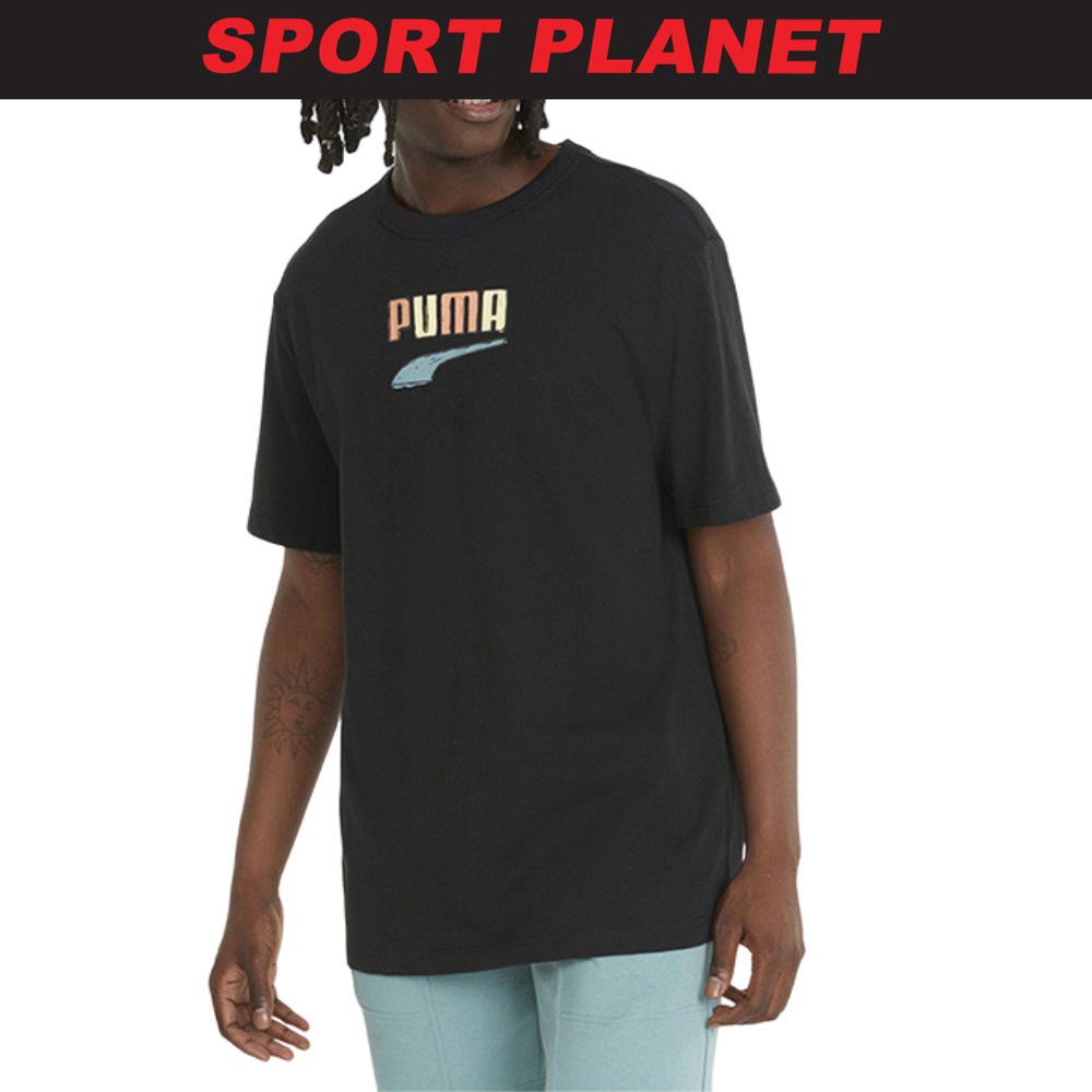 Puma Men Downtown Logo Tee Shirt Baju Lelaki (535359-01) Sport Planet ...