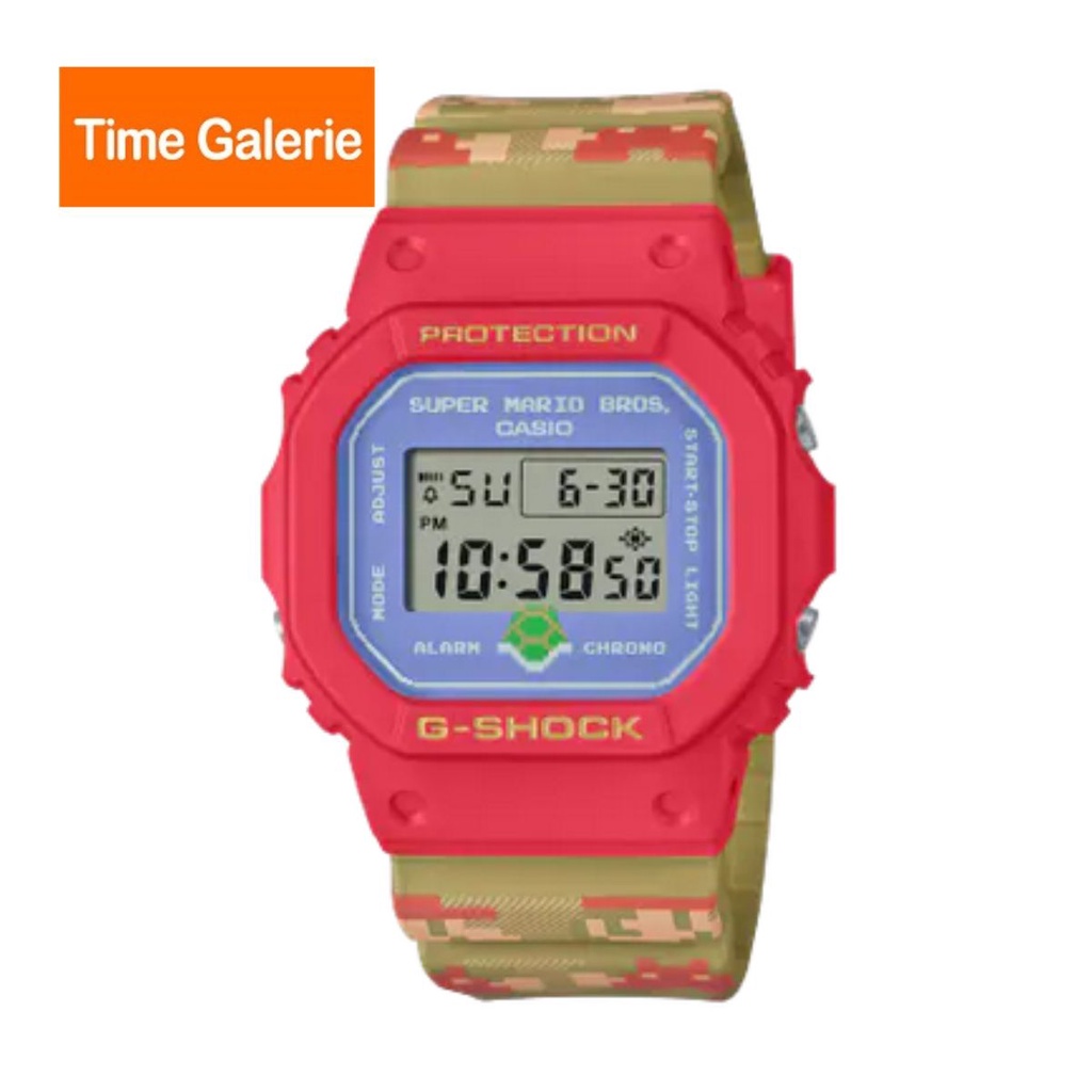 CASIO G-SHOCK x Super Mario Bros Red and Brown Resin Band Men Sport ...