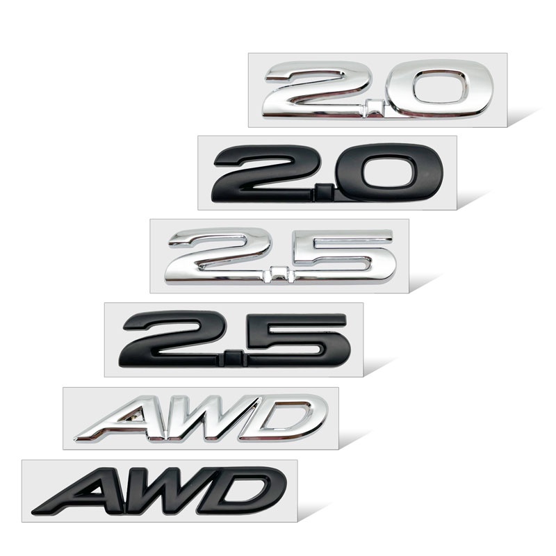 Car Sticker Metal 2.0 2.5 AWD Emblem Badge Decal for Mazda MS Sport 6 3 ...