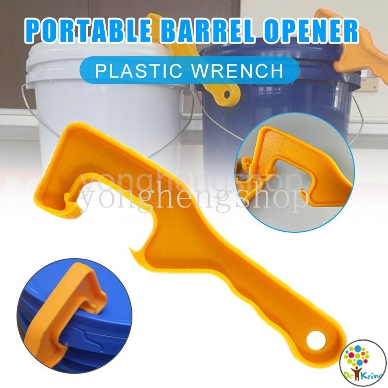 DK Portable Plastic Gallon Barrel Opener Bucket Wrench Latex Paint oil ...