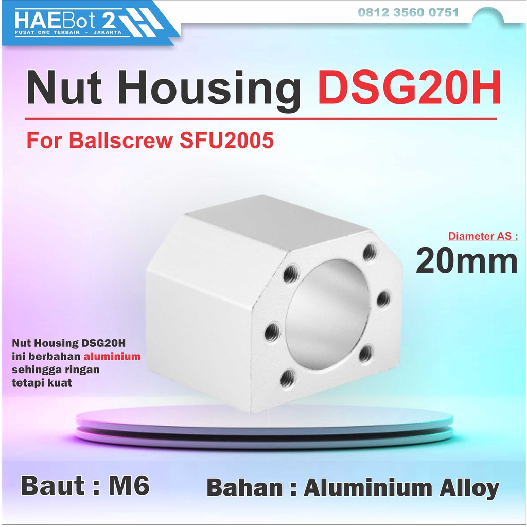 [HAEBOT 2] Nut Housing DSG20H SFU2005 2010ballscrew Housing Bracket ...