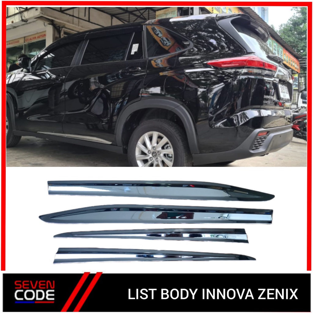 List BODY INNOVA ZENIX SIDE BODY Molding INNOVA ZENIX HYBRID G V ...