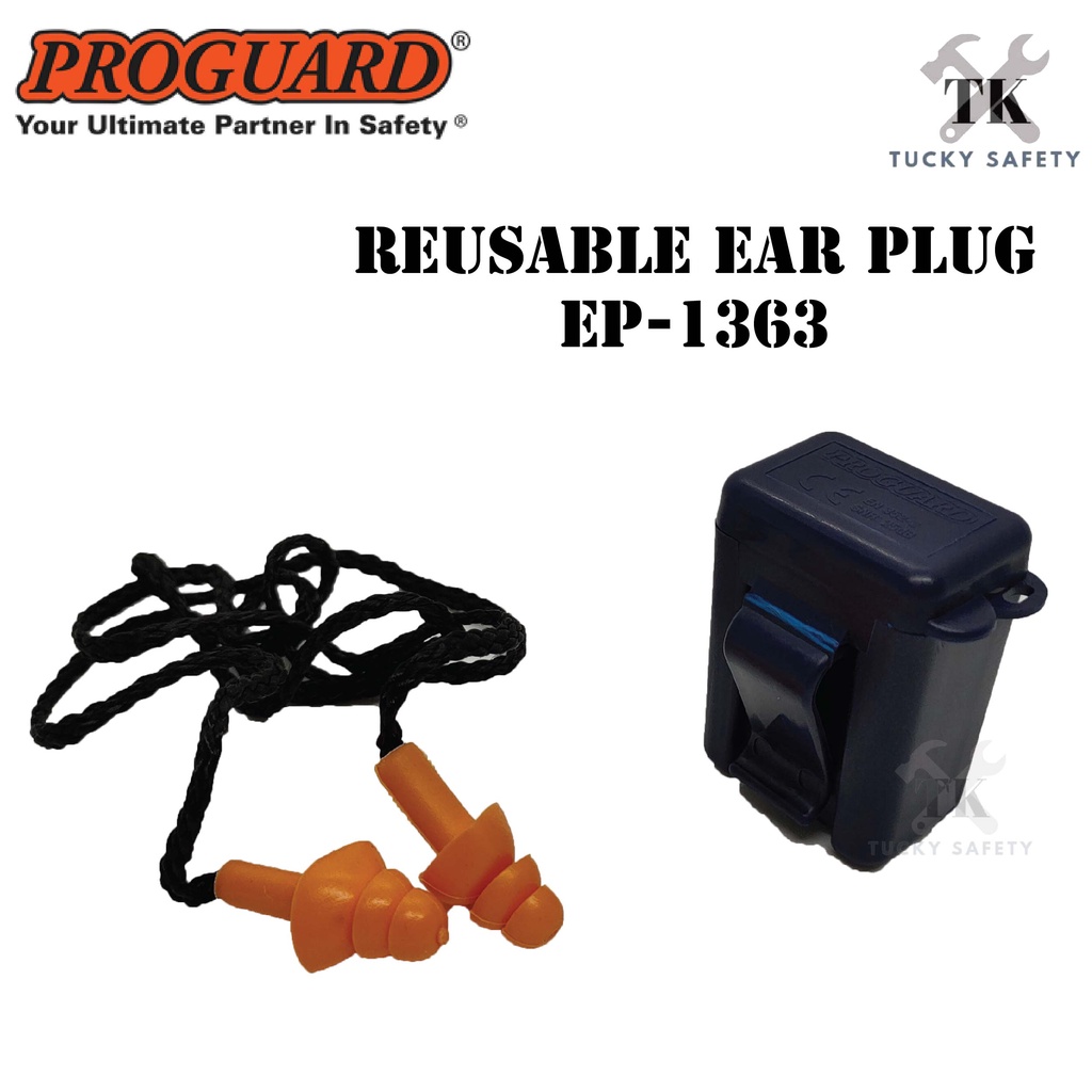 PROGUARD / UVEE REUSABLE EAR PLUG 6880 / EP-1363 ORIGINAL READY STOCK ...