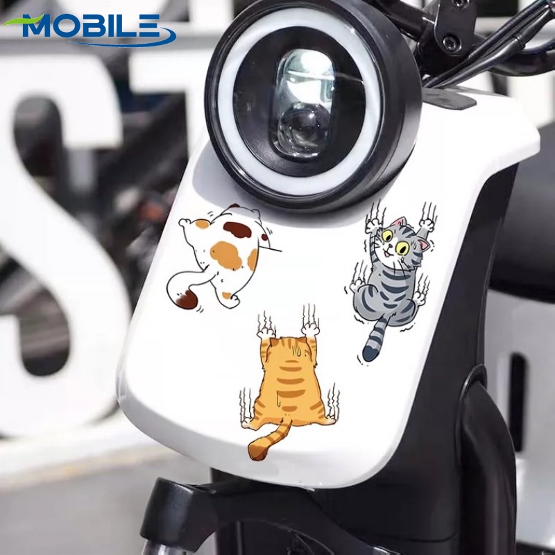 Three Climbing Cats Animal Styling Stickers Car Body Creative Decals ...