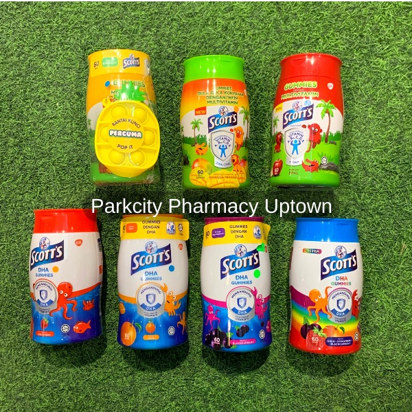 Scott's Multivitamin Gummies with DHA Vitamin A C D E Zinc Suitable for ...