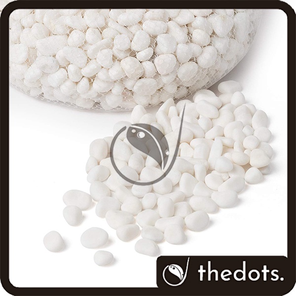 [Stock Clearance] 25gram Small White Pebble Stone (0.5-1cm) Decorative ...