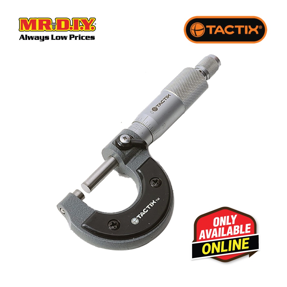 TACTIX Micrometer External (0-25 x 0.01mm) | Shopee Malaysia