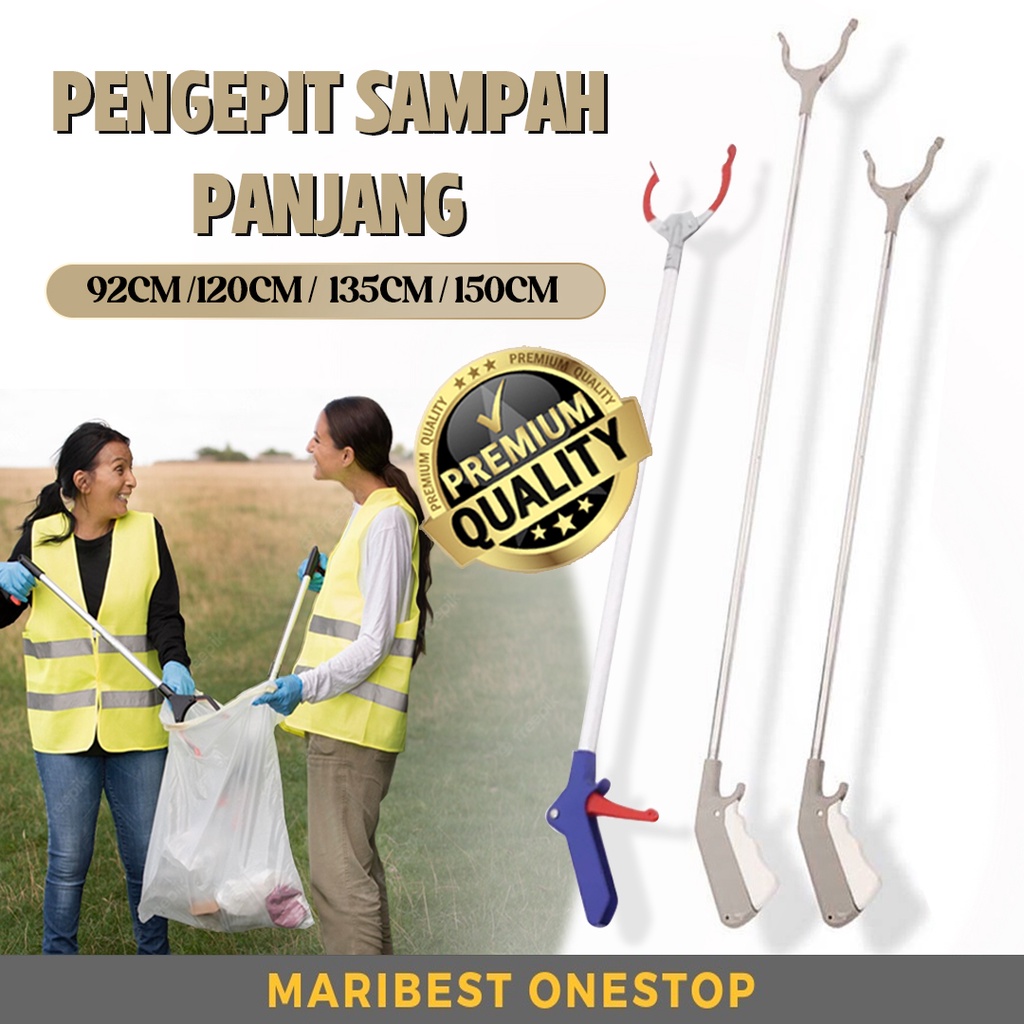 Penyepit Sampah Panjang Heavy Duty Pengepit Pencakar Pengait Sepit ...