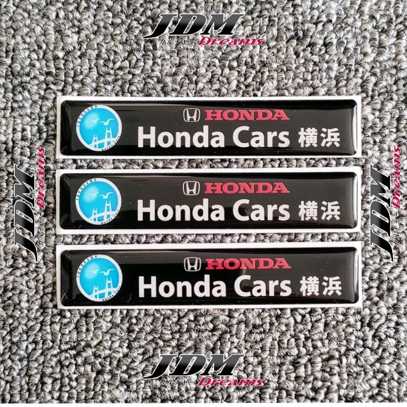 JDM Japan Honda Cars Yokohama Dealer Resin Coating Sticker Fit Jazz ...