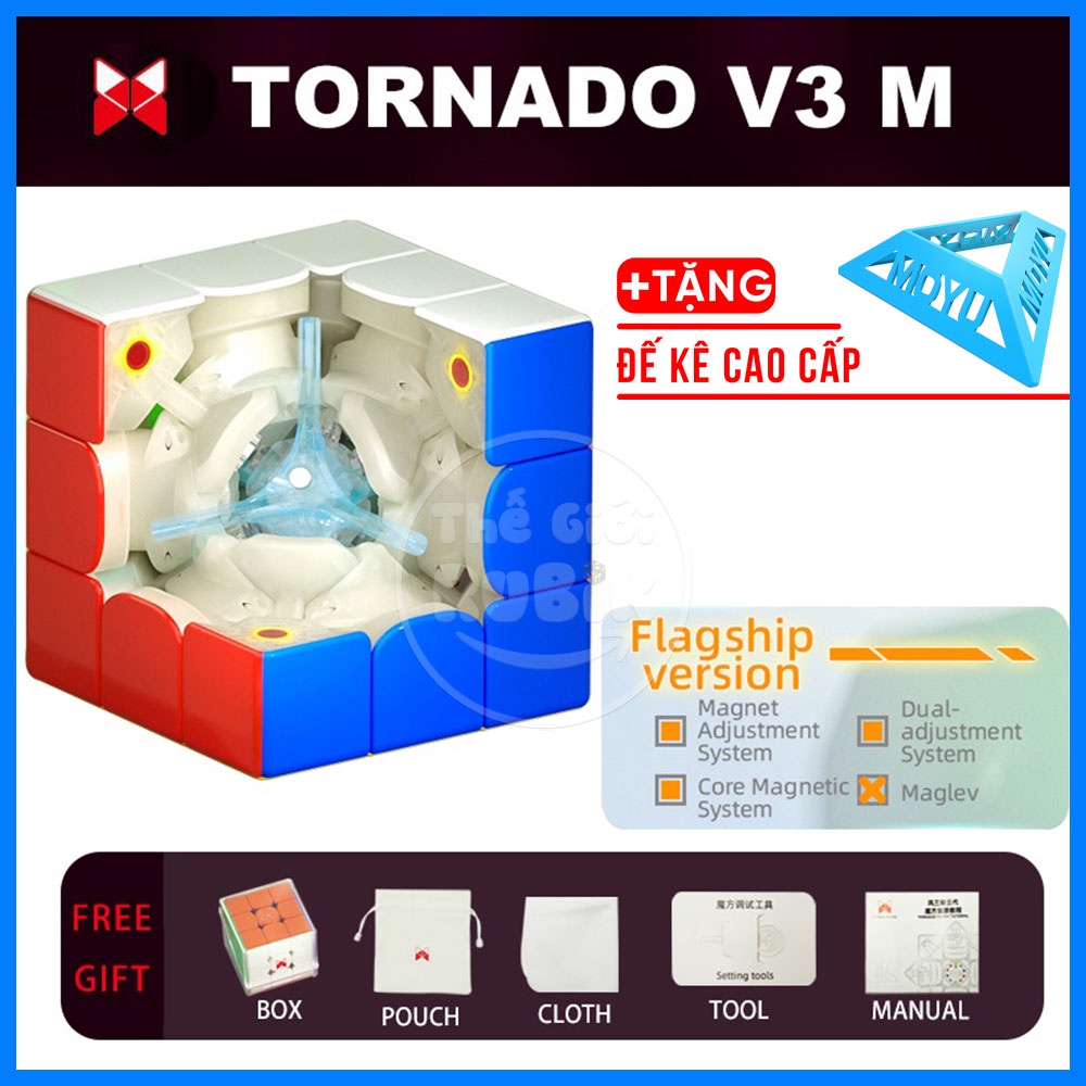 Rubik 3x3 Tornado V2 / V3 M Premium Flagship QiYi X-Man Tornado V2M With Magnets Intellectual ...