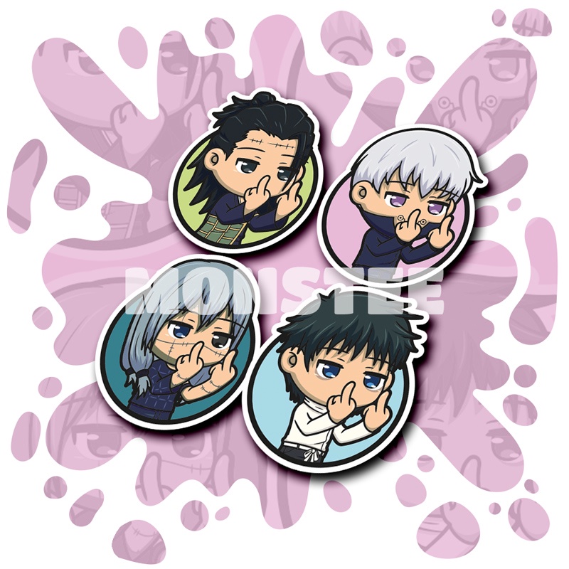 Sticker Anime Chibi Jujutsu Kaisen Part 2 Sticker Vinyl Mahito Geto ...