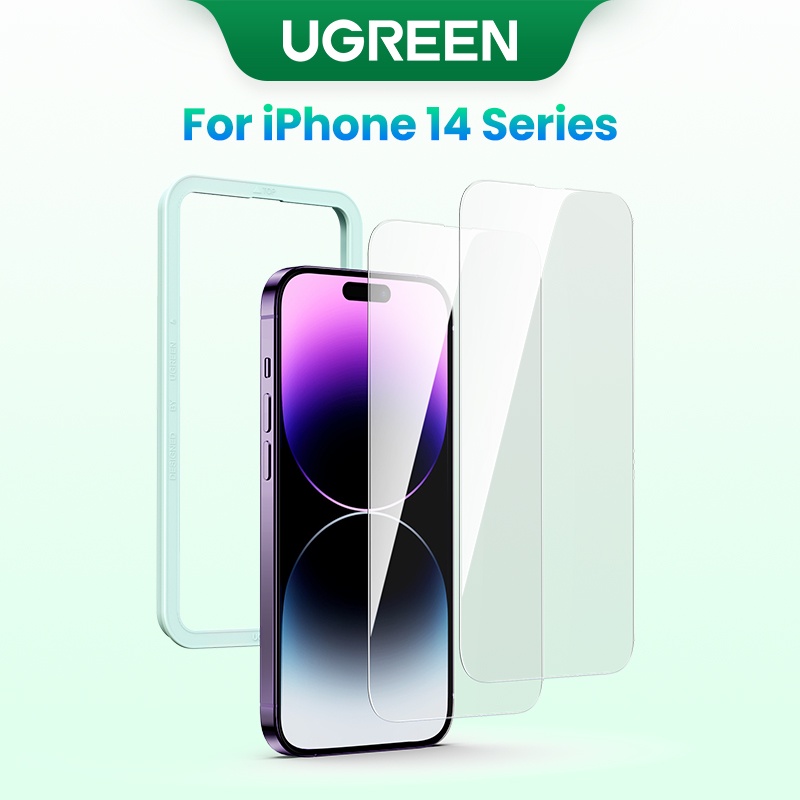 UGREEN 2PCS Phone Screen Protector For iPhone 14 Pro Max Tempered Glass ...