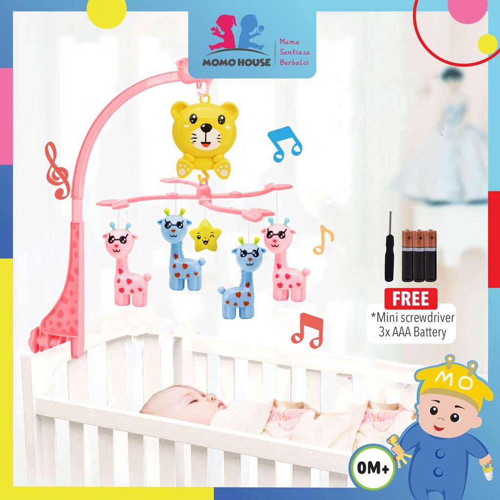 Baby Music Bed Bell Toy for Crib And Baby Cot With Music Box Hanging ...