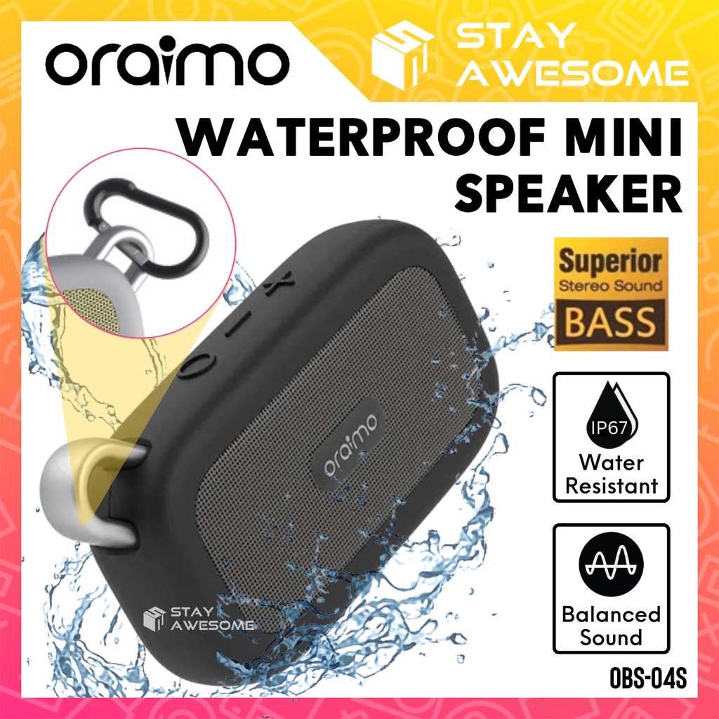 ORAIMO Speaker Portable Speaker Wireless Speaker Waterproof Speaker ...