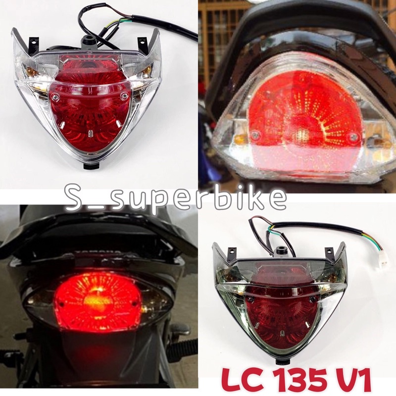 YAMAHA LC135 V1 LC V1 135LC LAMPU BELAKANG TAIL LAMP SET [ TINTED SMOKE / CLEAR ] | Shopee Malaysia