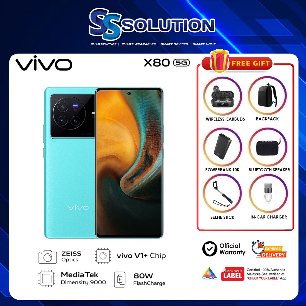 vivo X80 5G Smartphone (12+4GB RAM + 256GB ROM) | Shopee Malaysia