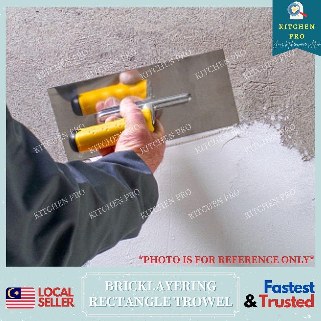 𝐊𝐈𝐓𝐂𝐇𝐄𝐍 𝐏𝐑𝐎 | Stainless Steel Bricklaying Trowel With Rectangle Shape ...