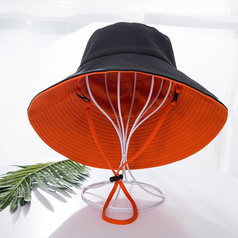 Dual Side use Double Side Flipped Cap Bucket Hat Unisex Women Men ...