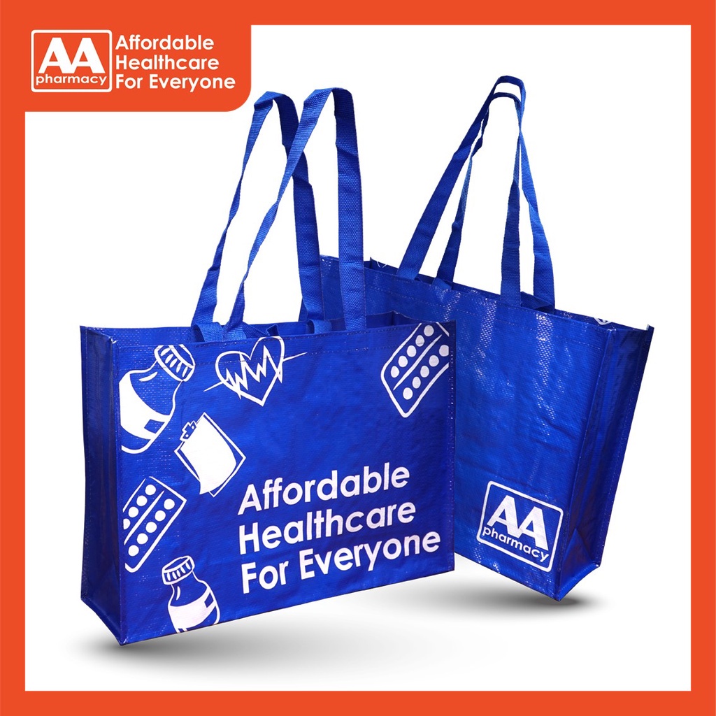 AA Pharmacy Blue Recycle Bag (Woven) | Shopee Malaysia