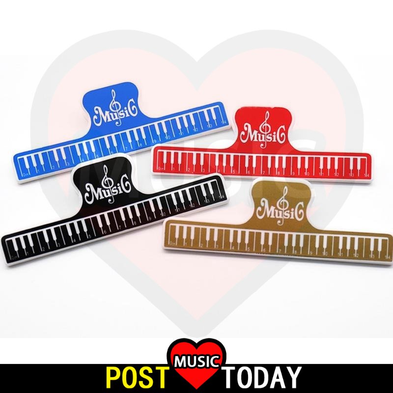 4 Colors Piano Score Clip Guitar Score Violin Score Clip Instrument ...