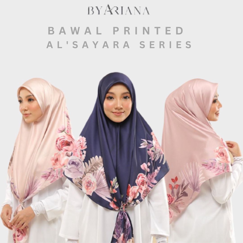 byAriana Bawal Printed Al'sayara Series | Shopee Malaysia