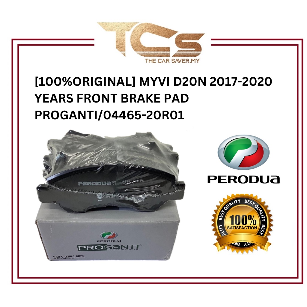 [100%ORIGINAL] MYVI D20N 2017-2020 YEARS FRONT BRAKE PAD PROGANTI/04465 ...